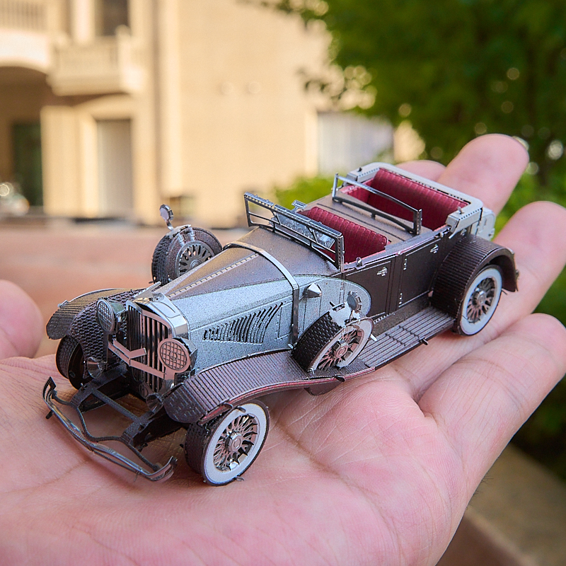 5折促销金属DIY拼装模型3D立体拼图元首座驾1935杜森伯格轿车_虎窝淘