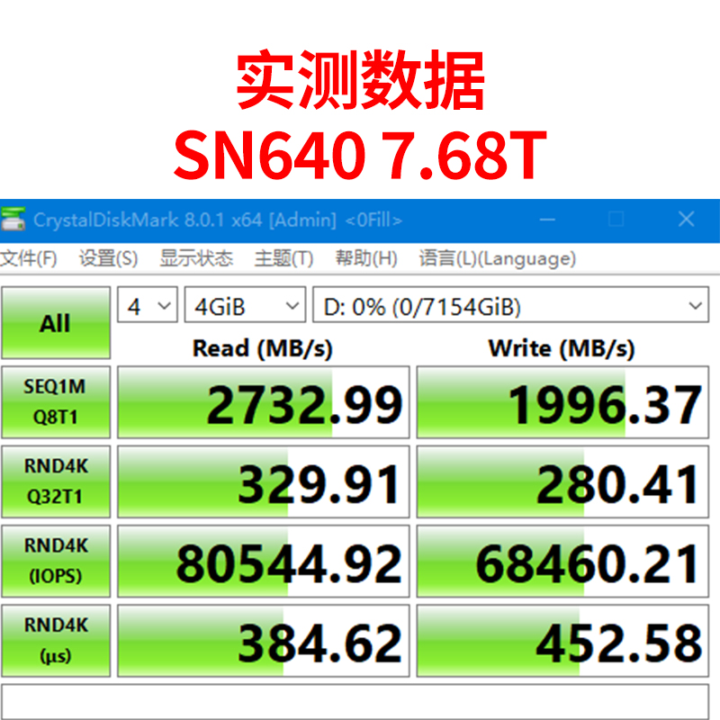 西数SN640 7.68T U.2 PCIE3.0 nvme协议企业级服务器固态硬盘SSD_虎窝淘