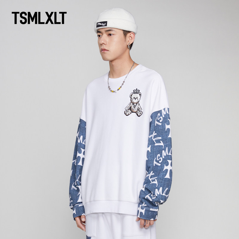 TSMLXLT TT Bear系列潮牌时尚百搭男女同款圆领卫衣_虎窝淘