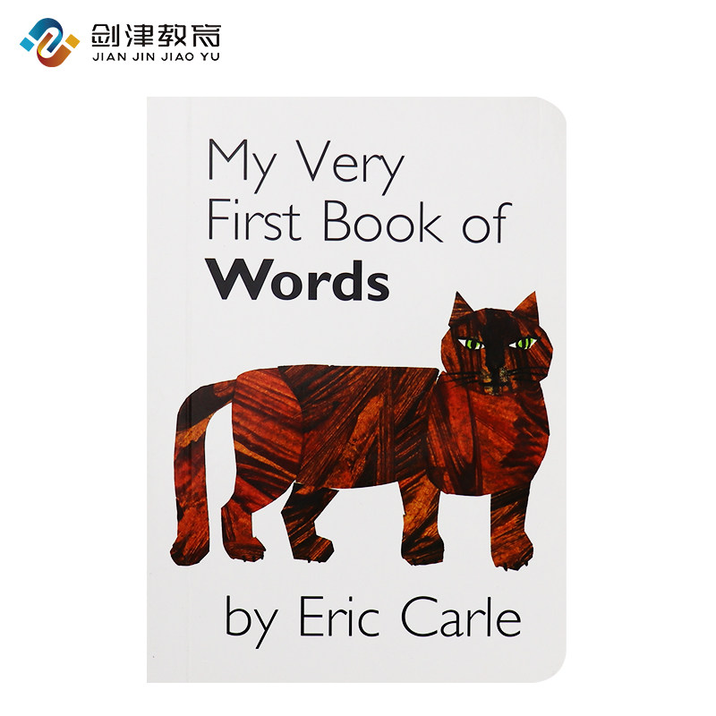 进口英文原版正版 My Very First Book of Words我的数字纸板书 Eric Carle艾瑞卡尔爷爷撕不烂纸板书绘本英语 ...