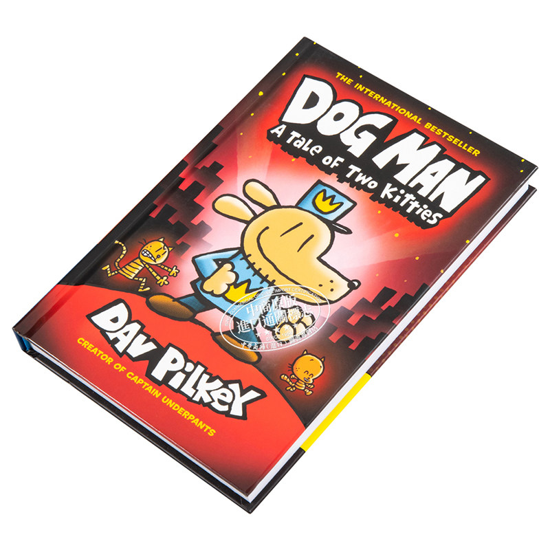 Dog Man 3 A Tale of Two Kitties神探狗狗3 2021年新版英文原版进口儿童桥梁漫画图像小说儿童读物图画小说又日新_虎窝淘