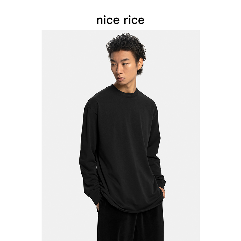 nice rice好饭 r.系列260G全棉休闲针织T恤[商场同款]NCC02017_虎窝淘