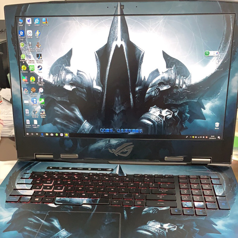适用华硕ROG玩家国度G7BS超神2S笔记本G7CX外壳G7BI炫彩G7AI贴纸G703GI电脑G703GS/V机身17.3英寸个性保护膜_虎窝淘