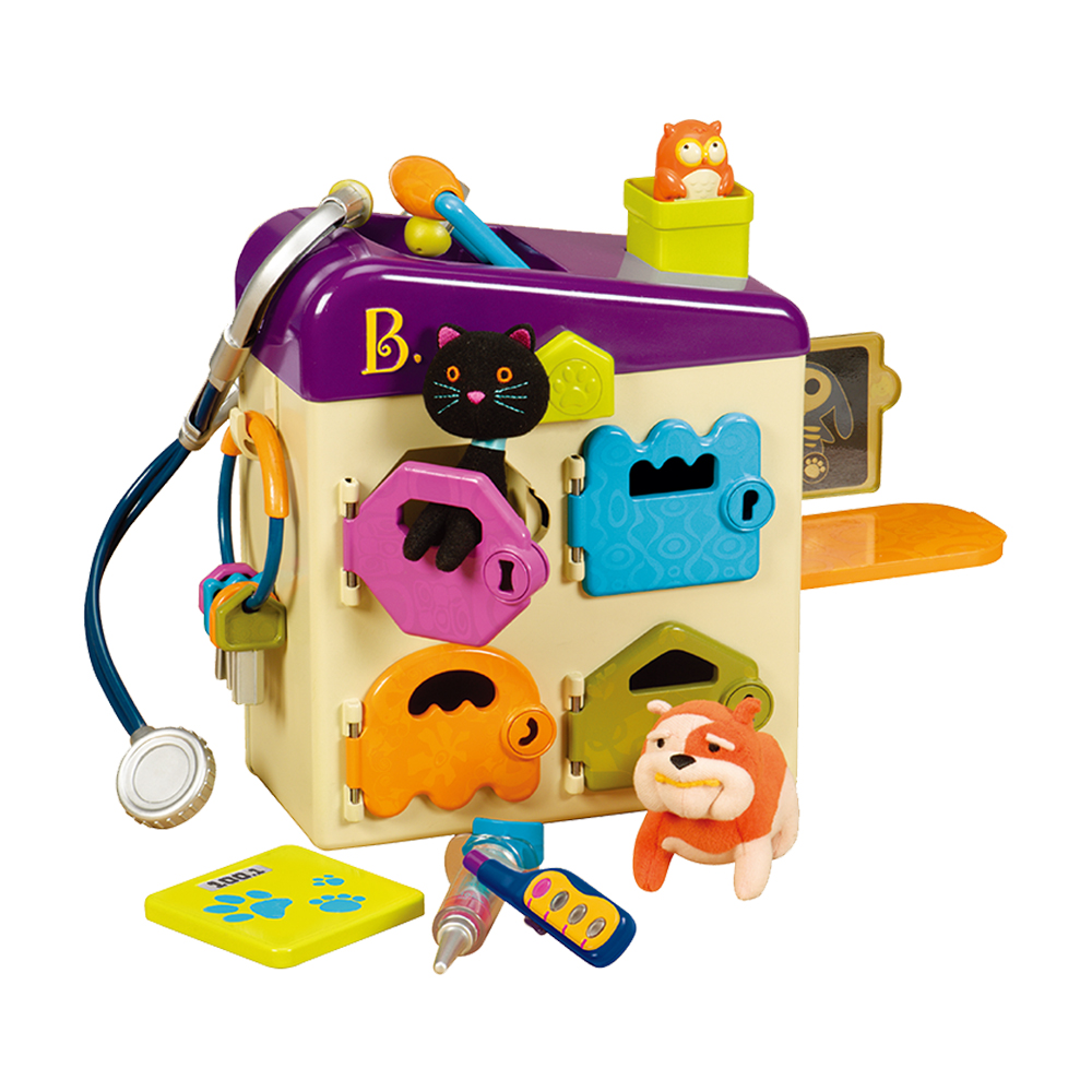 【自营】B.toys比乐宠物医院儿童玩具医生益智2岁+动物宝宝小孩_虎窝淘
