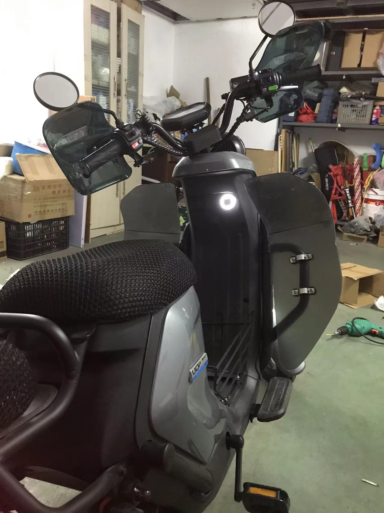 适用于俪菱V12奇迹牛N8小牛UQI/U+B保险杠护膝挡风电动车改装件_虎窝淘