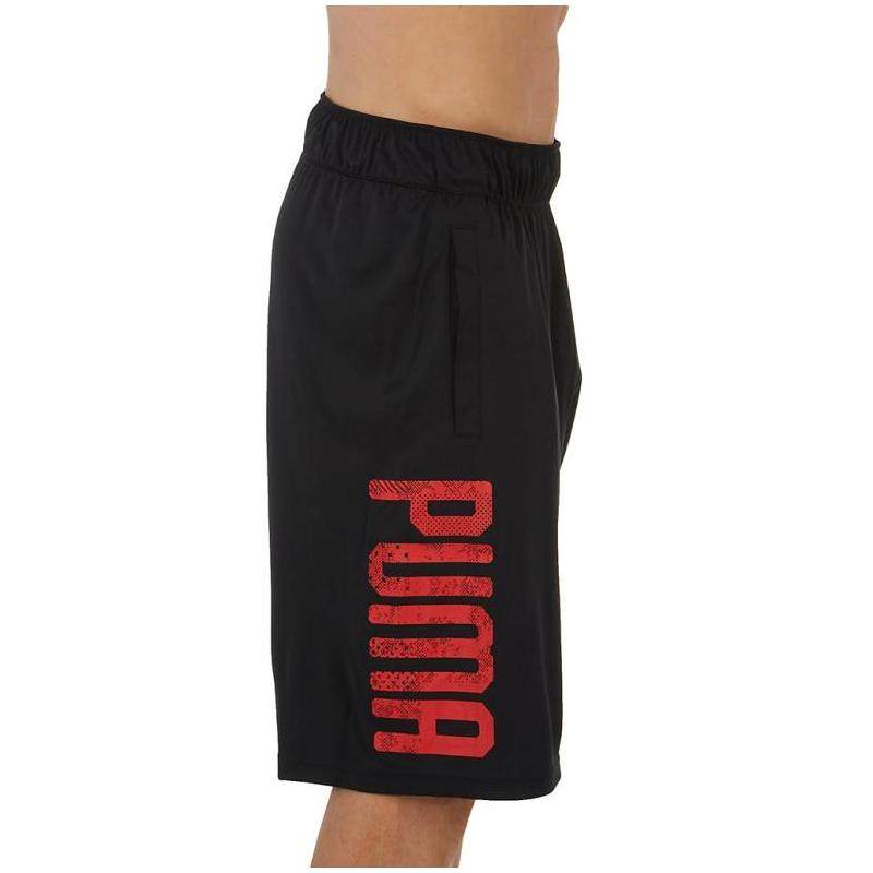 Puma/彪马男运动裤短裤侧logo松紧腰吸汗美国直邮1-516350_虎窝淘