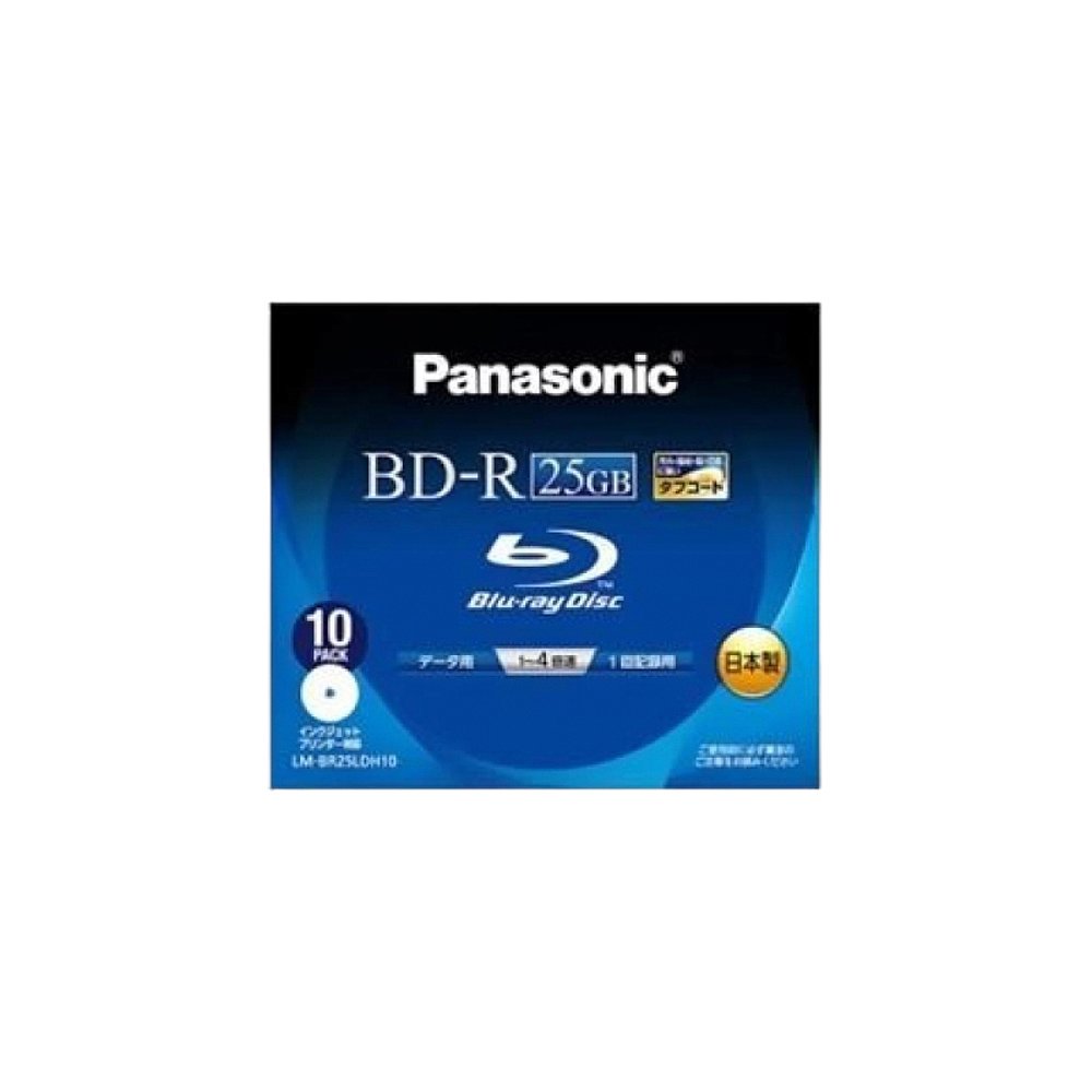 【日本直邮】松下BD-R一次性刻录蓝光光盘25GB 1层4倍速度10片装_虎窝淘
