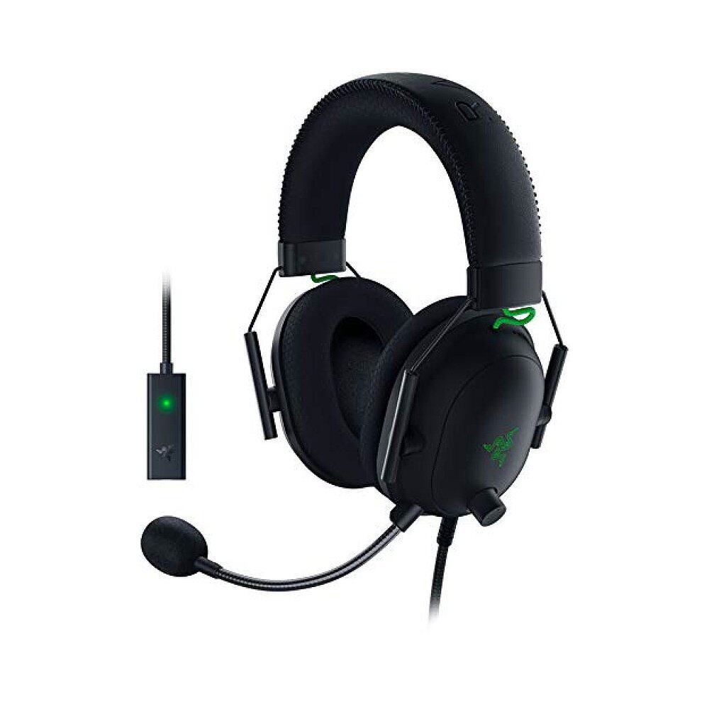 【日本直邮】Razer游戏耳机带USB声卡单向麦克风降噪高雷蛇_虎窝淘