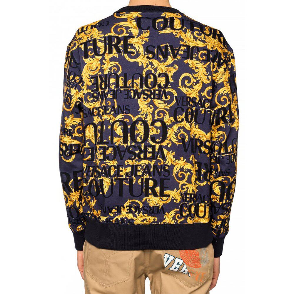 香港直发Versace Jeans Couture男士圆领长袖卫衣B7GVA702SM600_虎窝淘
