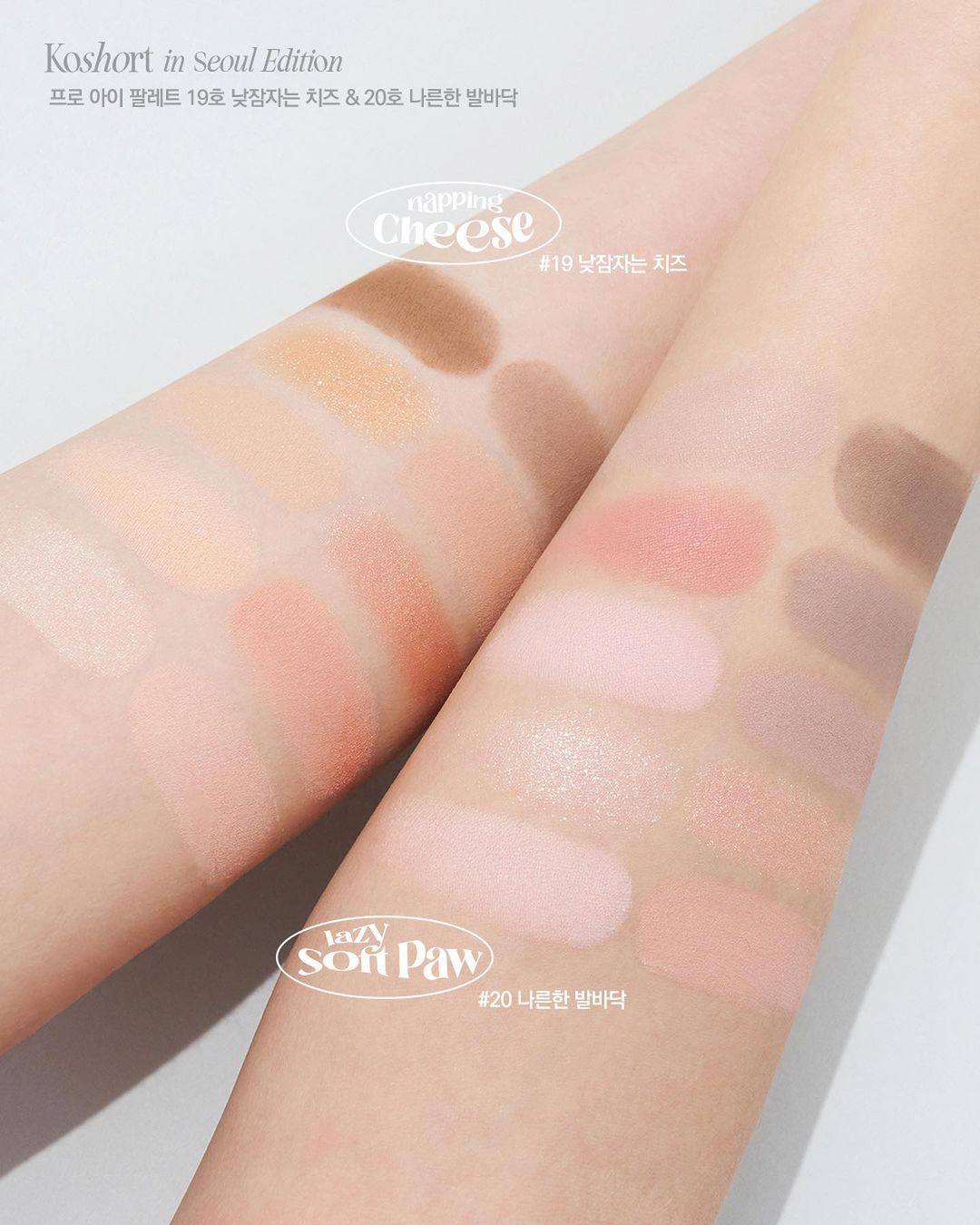 韩国新品Clio/珂莱欧 Koshot限量猫咪肉爪十色眼影盘19/20大地色_虎窝淘