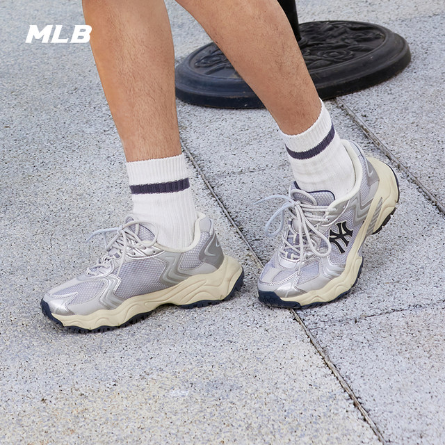 MLB official Yu Shuxin's thick-soled heightened mesh sports dad shoes ...