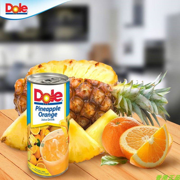 DOLE 100% Juice Drink Four Seasons& Pineapple Orange 240ml_虎窝淘