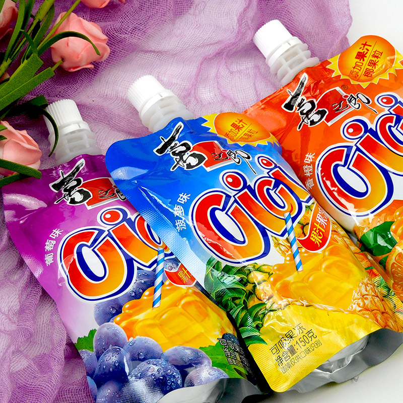 喜之郎吸吸果冻150g*5支可吸cici果汁果冻爽果汁果冻爽小零食品_虎窝淘
