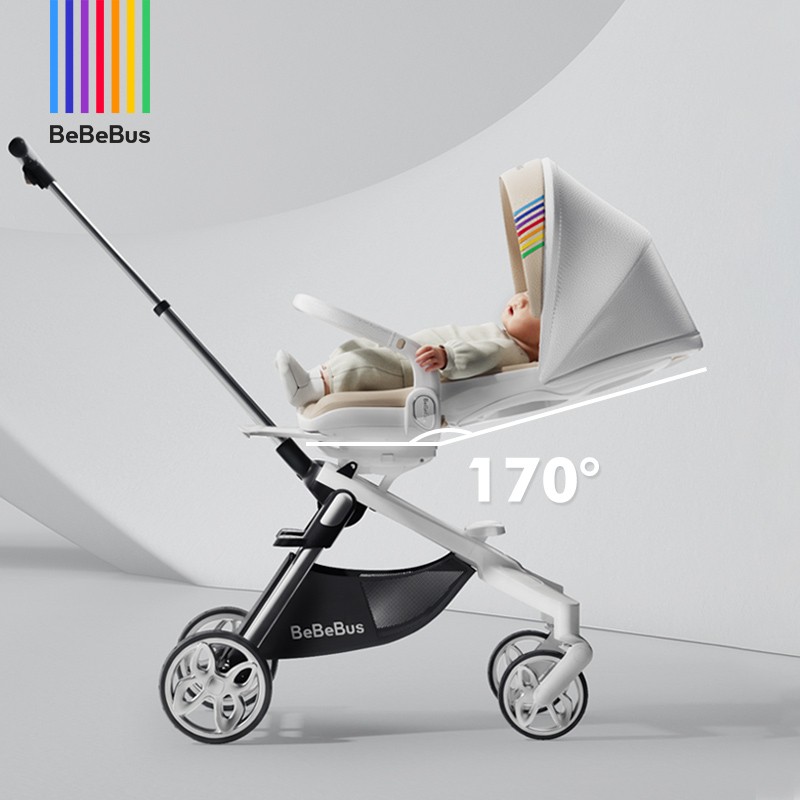 BeBeBus遛娃神器轻便可折叠双向可坐可躺高景观溜娃手推车婴儿车_虎窝淘