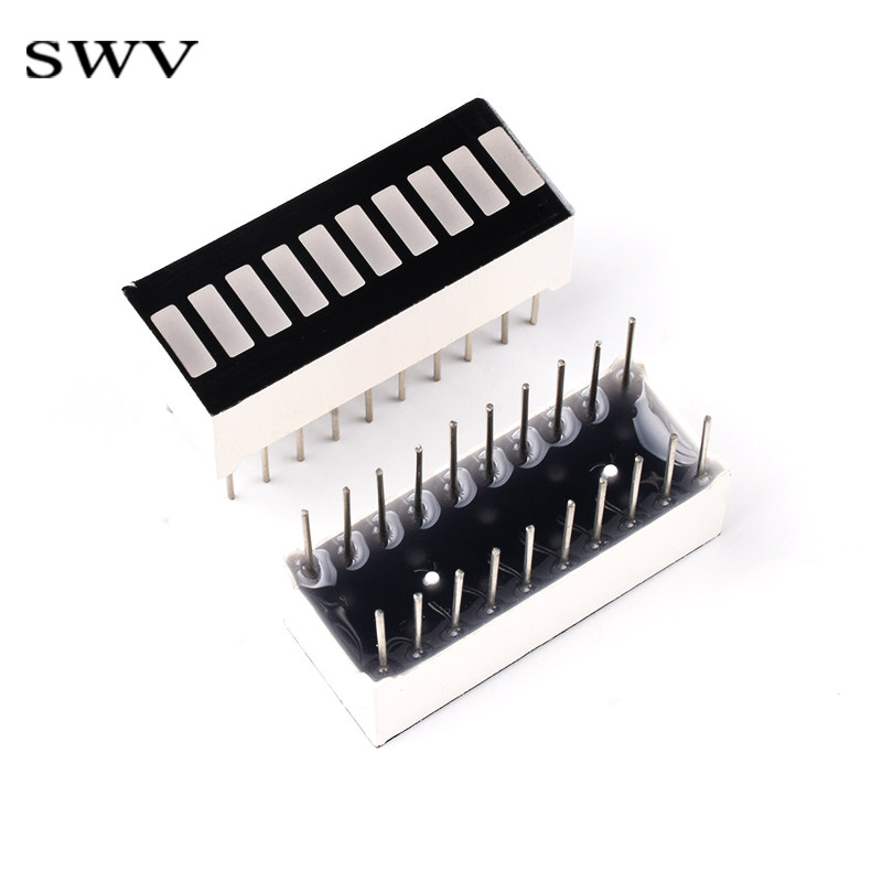 电池电量显示模块10十格液位 共阴/阳 黄绿红色4段10段数码管_虎窝淘