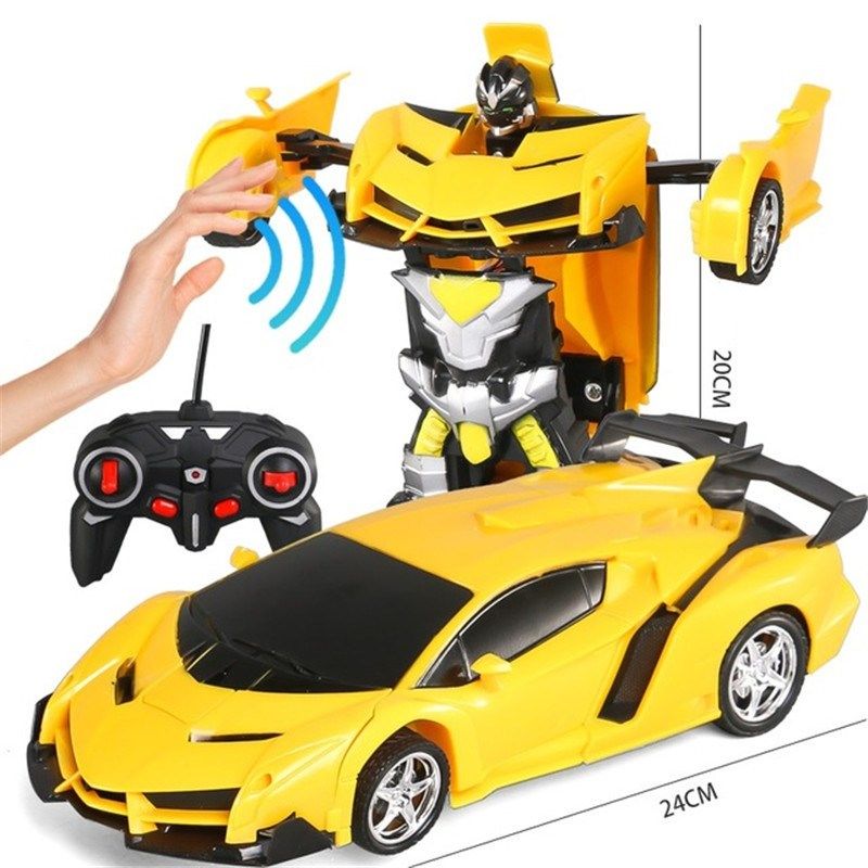 Transformation Robot Car 118 Deformation RC Car Toy Inducti_虎窝淘