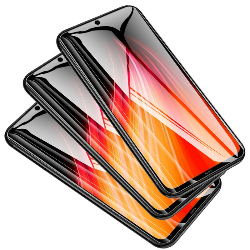 适用红米Note8钢化膜。小米M1908C3JE全屏手机莫6.3寸redmⅰ玻璃漠ridmi高清摸radml蓝光磨redim刚好模redme_虎窝淘