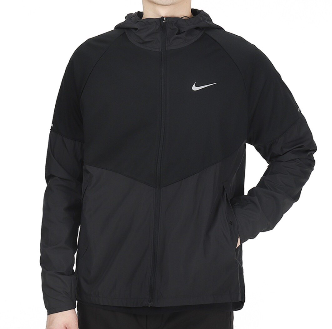 NIKE耐克男子外套2023春季新款透气运动休闲服连帽夹克DH6682-010_虎窝淘