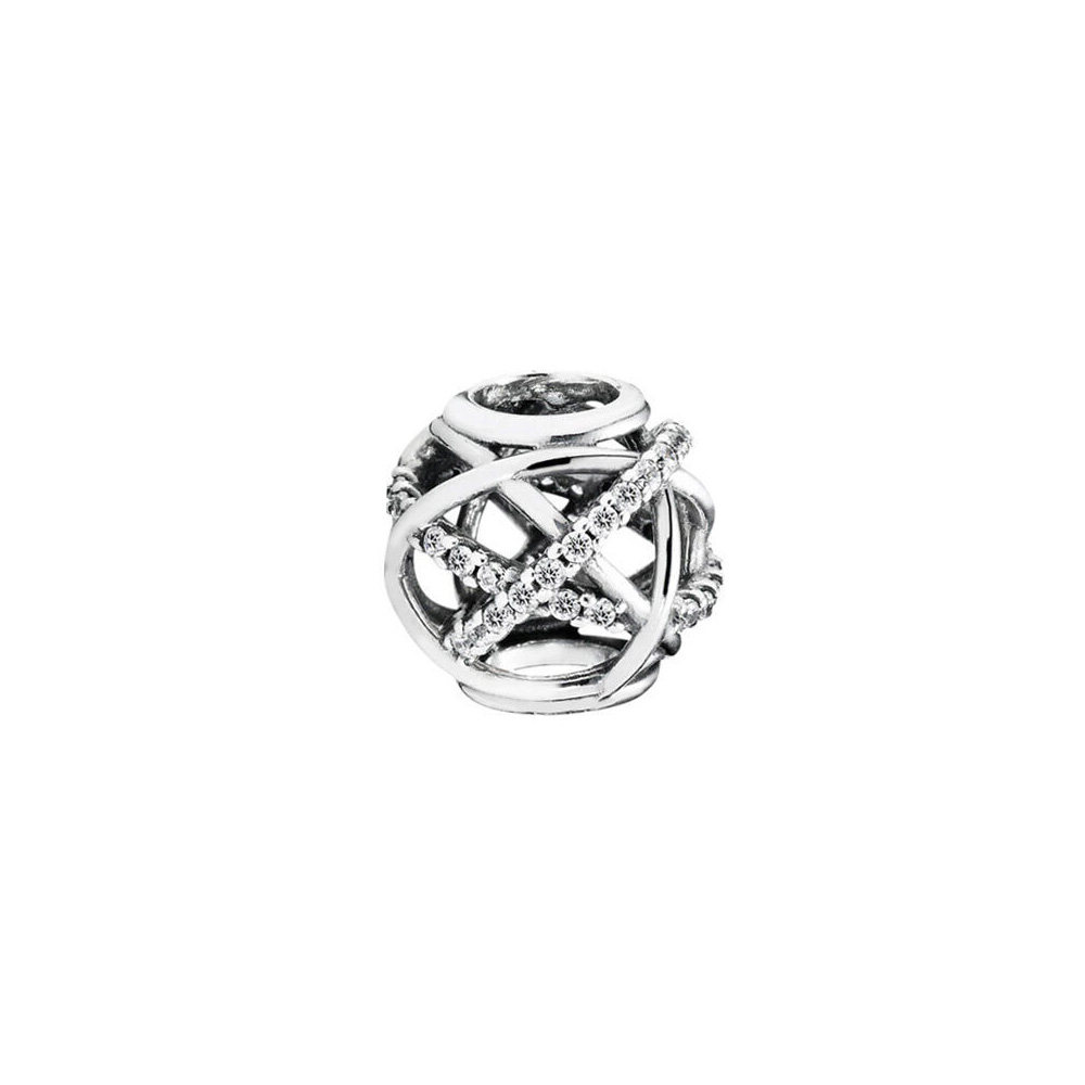 pandora潘多拉正品串珠女镂空银河925银串饰手链项链装饰791388CZ_虎窝淘