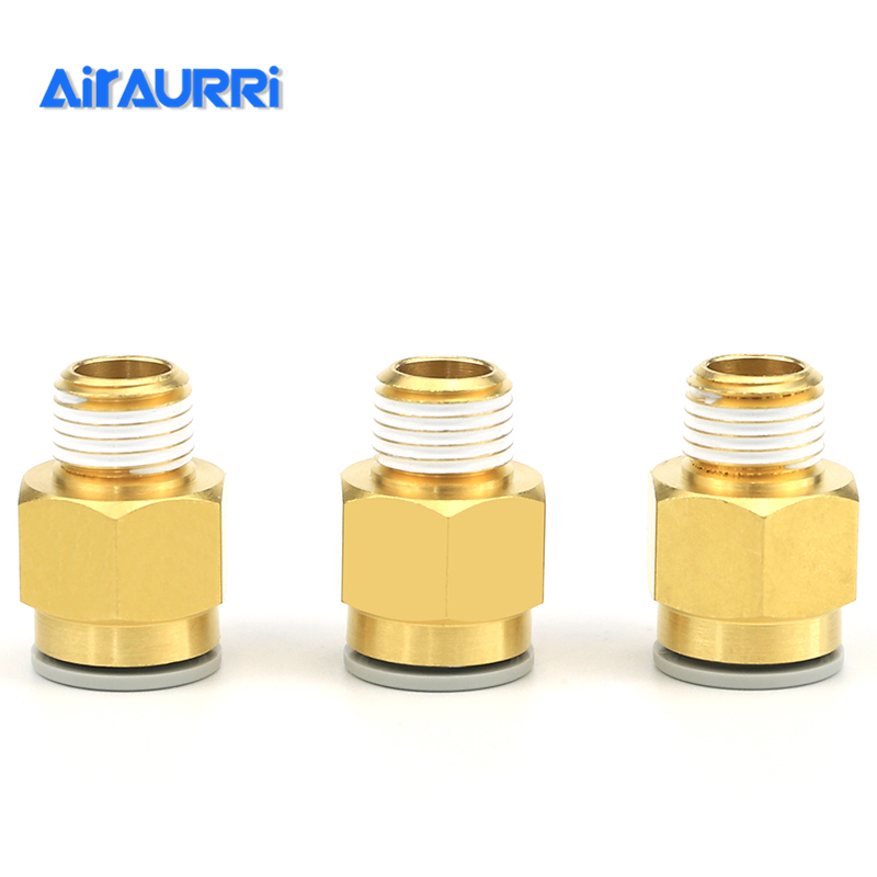 外螺直通气管快速快插接头KQ2H-04/06/08/10/12-M5/01/02/03/04S_虎窝淘