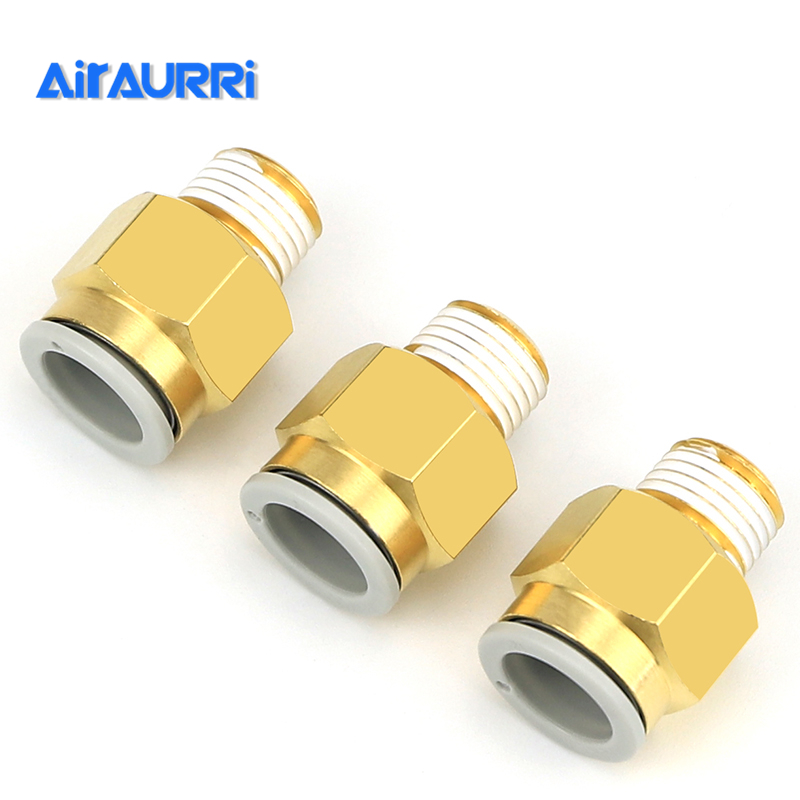 外螺直通气管快速快插接头KQ2H-04/06/08/10/12-M5/01/02/03/04S_虎窝淘