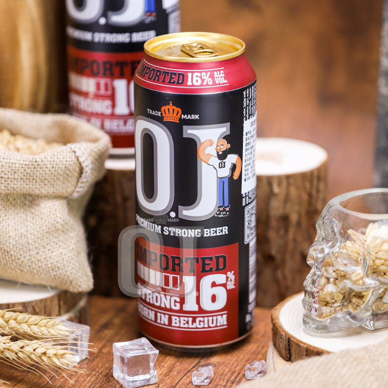 进口啤酒 OJ烈性高度强劲16度精酿啤酒500ml*6罐/听橙色爆炸_虎窝淘