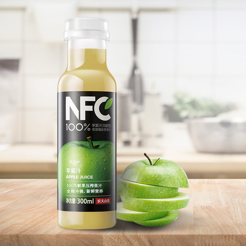 农夫山泉NFC鲜榨冷藏果汁饮料芒果苹果凤梨橙汁鲜果冷压榨300ml_虎窝淘
