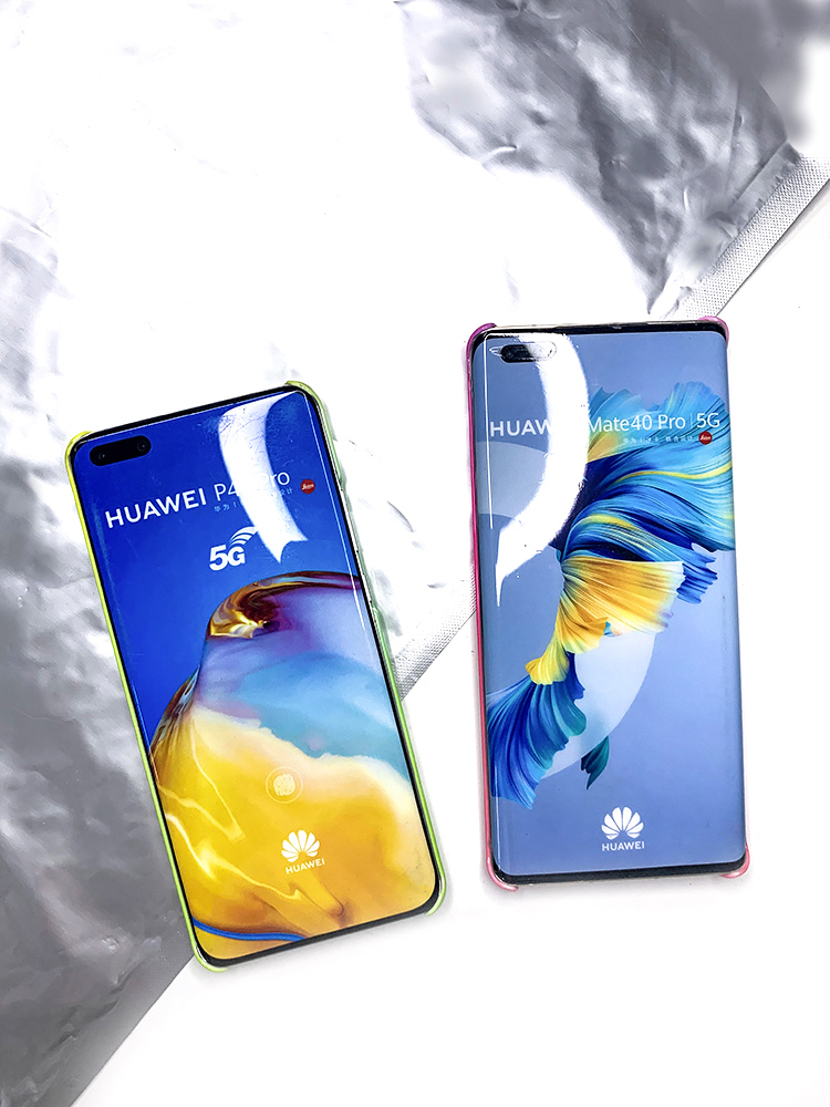 渐变适用华为手机壳mate40/p30/p40/pro/mate30/mate20半包笑脸硬_虎窝淘