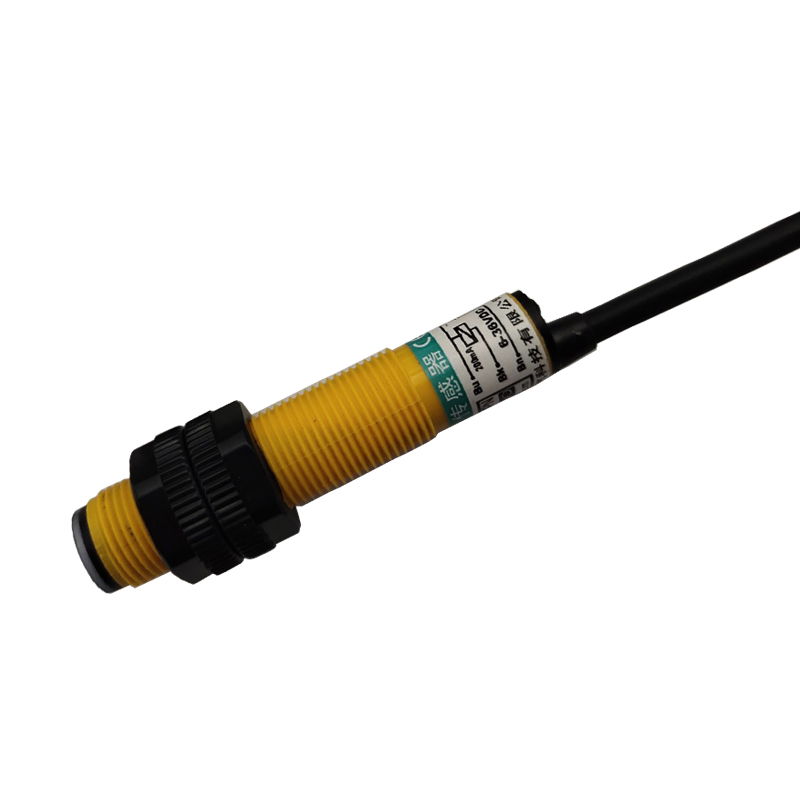 M12光电开关E3F1-DS5C4三线红外线接近感应NPN常开24V传感器12V_虎窝淘