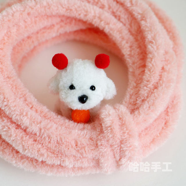 6mm color super dense wool root twisted rod and hair strip DIY baby ...