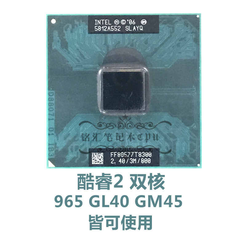 965 GL40 T8300 T9300 Intel 酷睿2双核 T9500 X9000笔记本CPU - 电脑硬件/显示器/电脑周边 - 痕风的起点