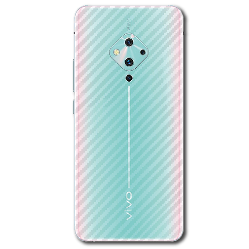 VIVO S5手机贴膜V1932A后背保护软模V1932T防滑抗指纹贴纸viviS5防刮磨砂后盖莫viv0s5防摔碳纤维后壳薄膜_虎窝淘