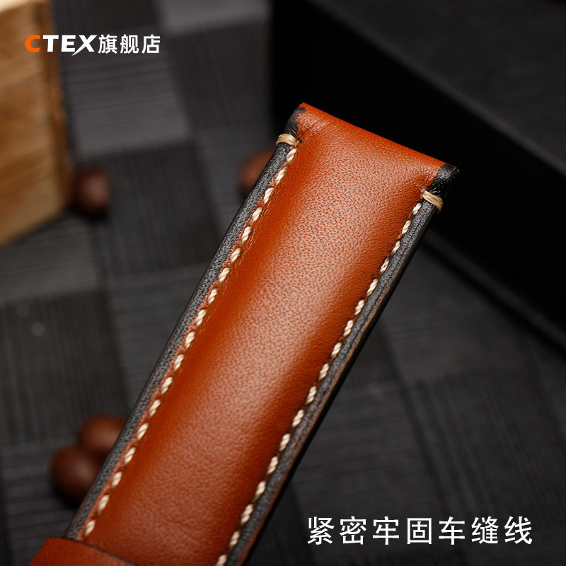 真皮手表带适配Fossil化石FS4735 FS5436 ME3104 FS5503男女22mm_虎窝淘