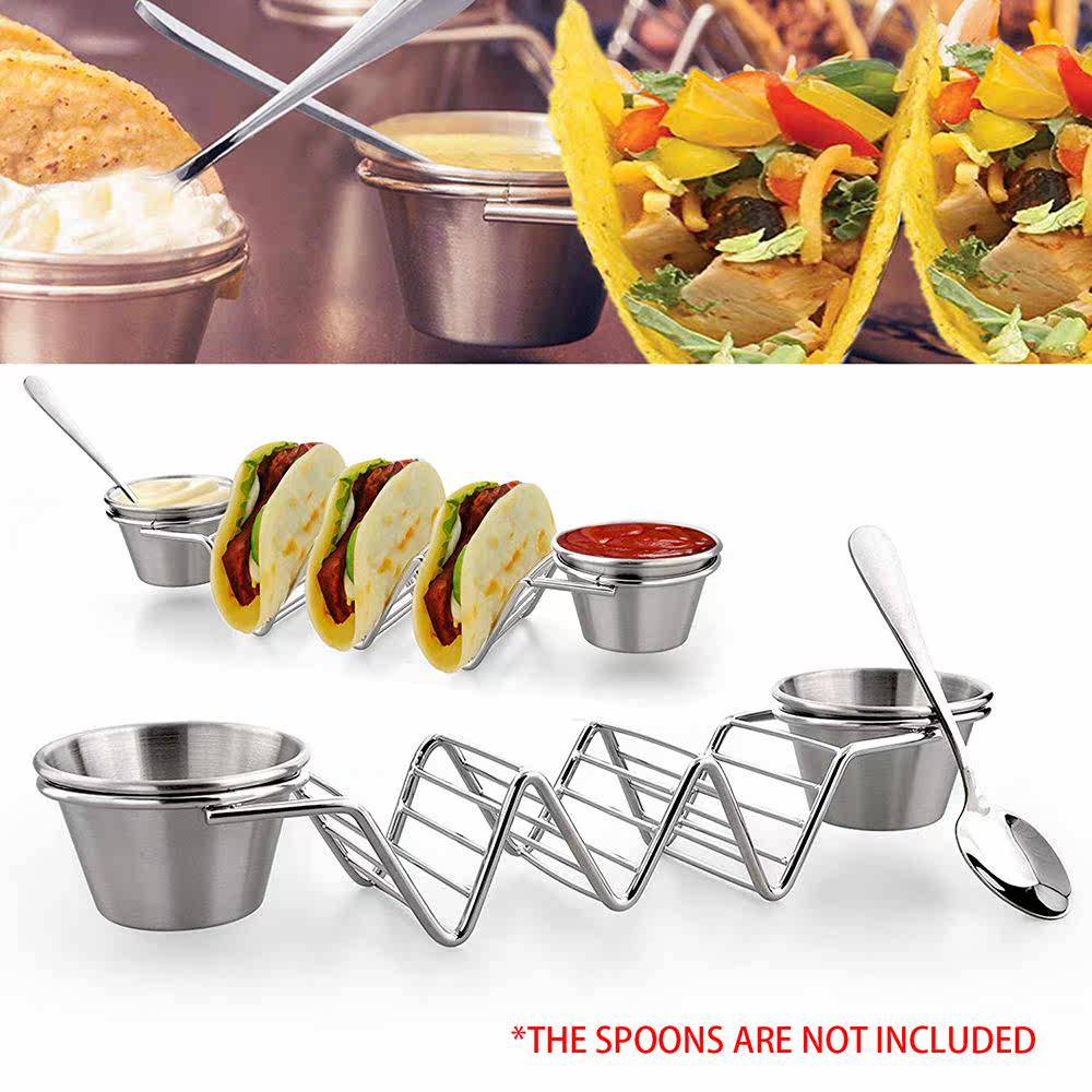 Taco Stand Up Holders Stylish Stainless Steel Taco Holder St_虎窝淘