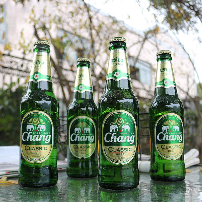 泰国原装进口双象啤酒泰象啤酒大象牌啤酒 Chang beer 320ml*6瓶_虎窝淘