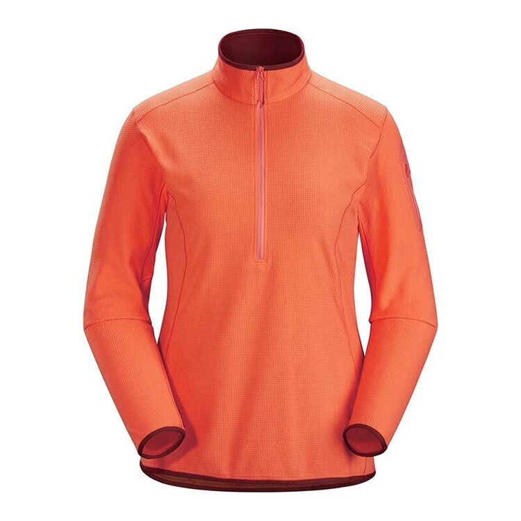 ARCTERYX/始祖鸟DELTA LT ZIP NECK女款轻薄立领速干抓绒衣23138_虎窝淘