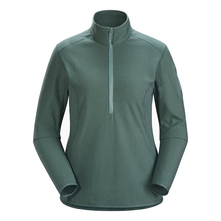 ARCTERYX/始祖鸟DELTA LT ZIP NECK女款轻薄立领速干抓绒衣23138_虎窝淘