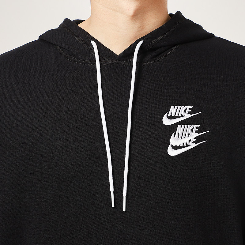 Nike耐克三勾卫衣男装2022春季新款运动外套休闲连帽套头衫DA0932_虎窝淘