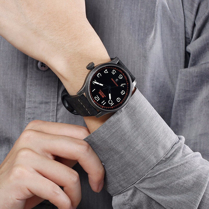 MIDO美度正品手表舵手系列穿越者皮带机械男表M032.607.36.050.09_虎窝淘