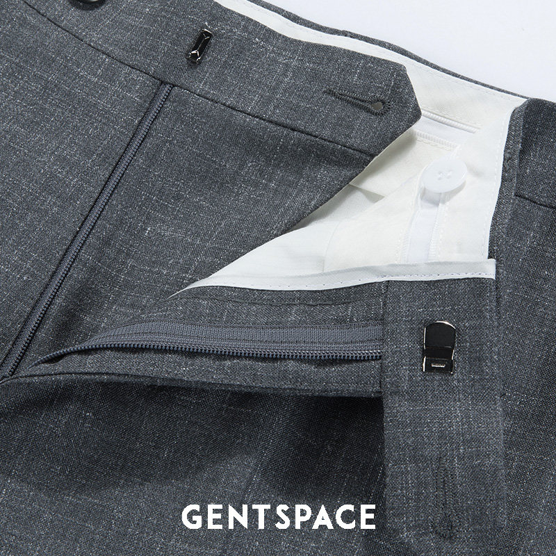 GENTSPACE春夏新品男士羊毛混纺商务正装礼服套西西裤_虎窝淘