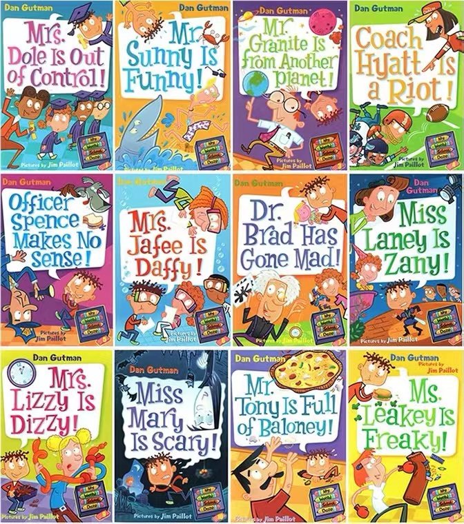 英文原版 My Weird School疯狂学校第二季 12册儿童章节小说书小学生推荐课外读物趣味故事童书儿童读物中小学英语阅读提升_虎窝淘