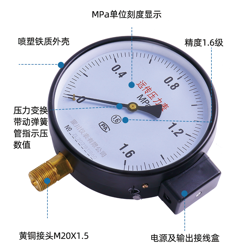 YTZ150电阻远传压力表1.6MPa恒压供水变频器专用远程传感器压力表_虎窝淘
