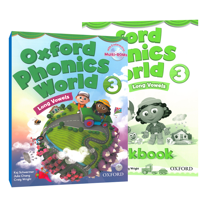包邮现货牛津大学出版社Oxford Phonics World 3 小学自然拼读发音教材牛津拼读世界 OPW第三册送教师资源_虎窝淘