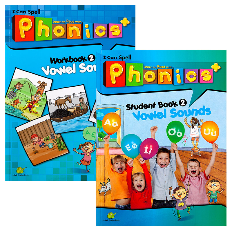 台湾东西出版社少儿英语自然拼读新版super phonics+ 2级别 i can spell phonics原装进口少儿英语拼读口语_虎窝淘