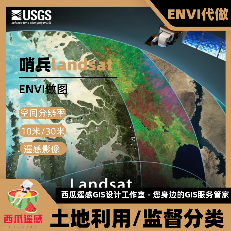 GIS代做/ENVI遥感解译/ArcGIS做图/Arcmap代做/gis可视化土地分类_虎窝淘