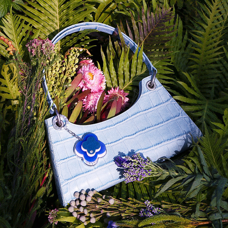 Apede Mod/白色鳄鱼纹牛皮腋下包青蛙包女包钟楚曦同款生日礼物_虎窝淘