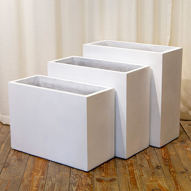 Rectangular cement flower pot flower box flower trough cigarette box ...