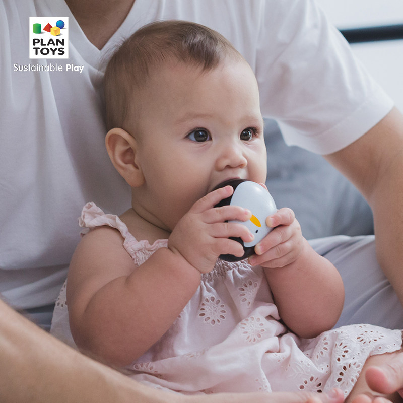 plantoys木制不倒翁玩具婴儿儿童动物系列安抚安全可咬_虎窝淘