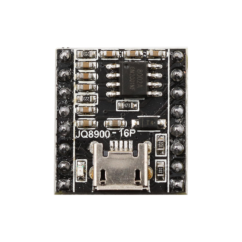 JQ8900-16P语音播报模块语音芯片模块语音播报USB串口MP3识别模块_虎窝淘