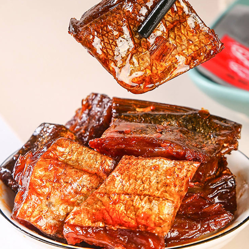 湖南特产零食味芝元香辣鱼尾辣鱼排食品26g*40香辣小吃_虎窝淘